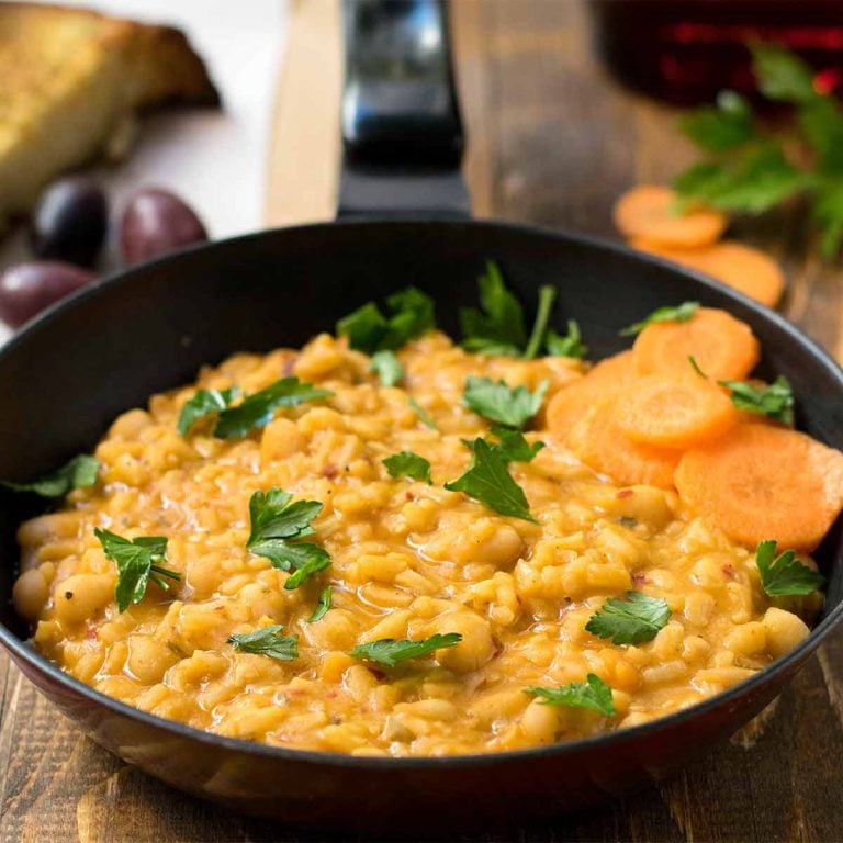 Traditional white bean risotto