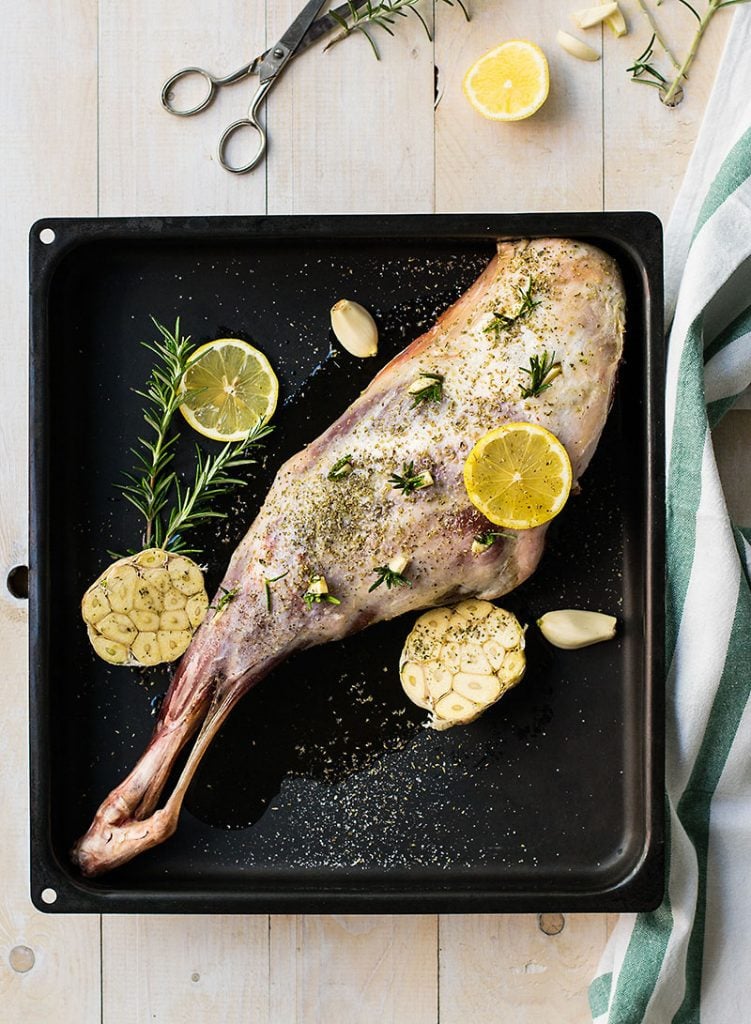 Greek roasted goat (or lamb) leg recipe