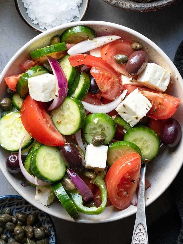 Traditional Greek Dakos Salad Recipe (by a Cretan) - The Hungry Bites