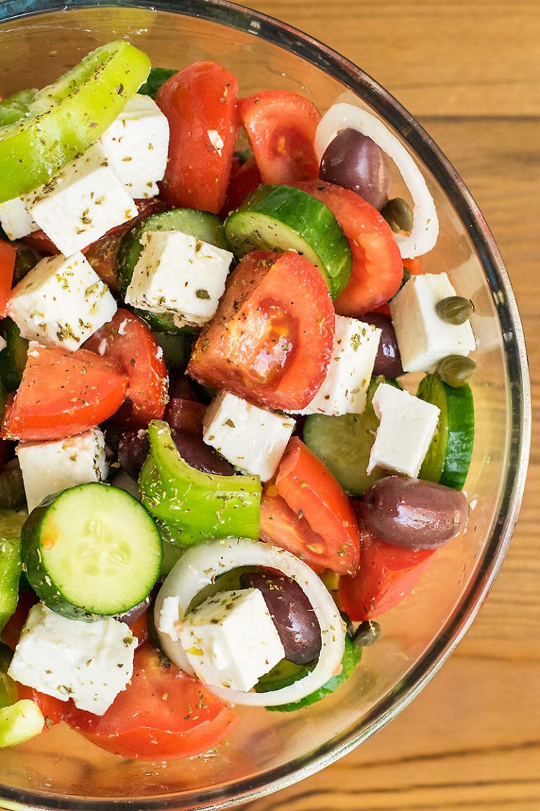 Authentic Greek Salad 2 ways