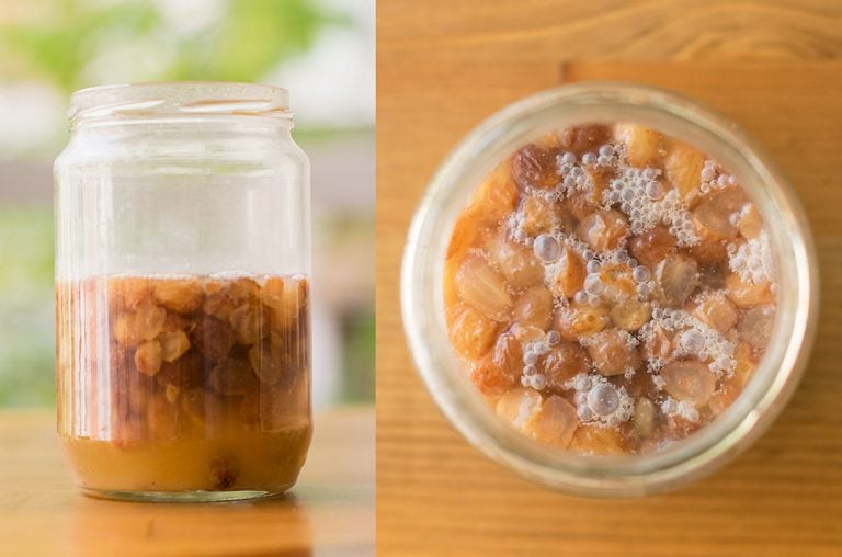 Raisin water starter sourdough bread