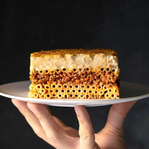 Greek Pastitsio (Baked Pasta with Ground Beef & Béchamel) - The Hungry ...