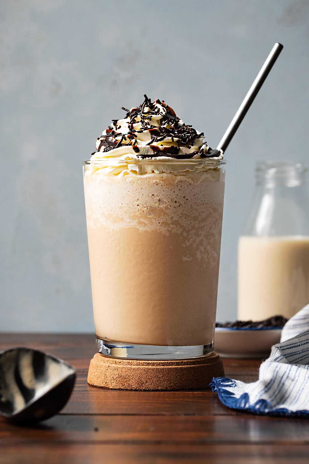Coffee ice cream frappe recipe (homemade frappuccino)