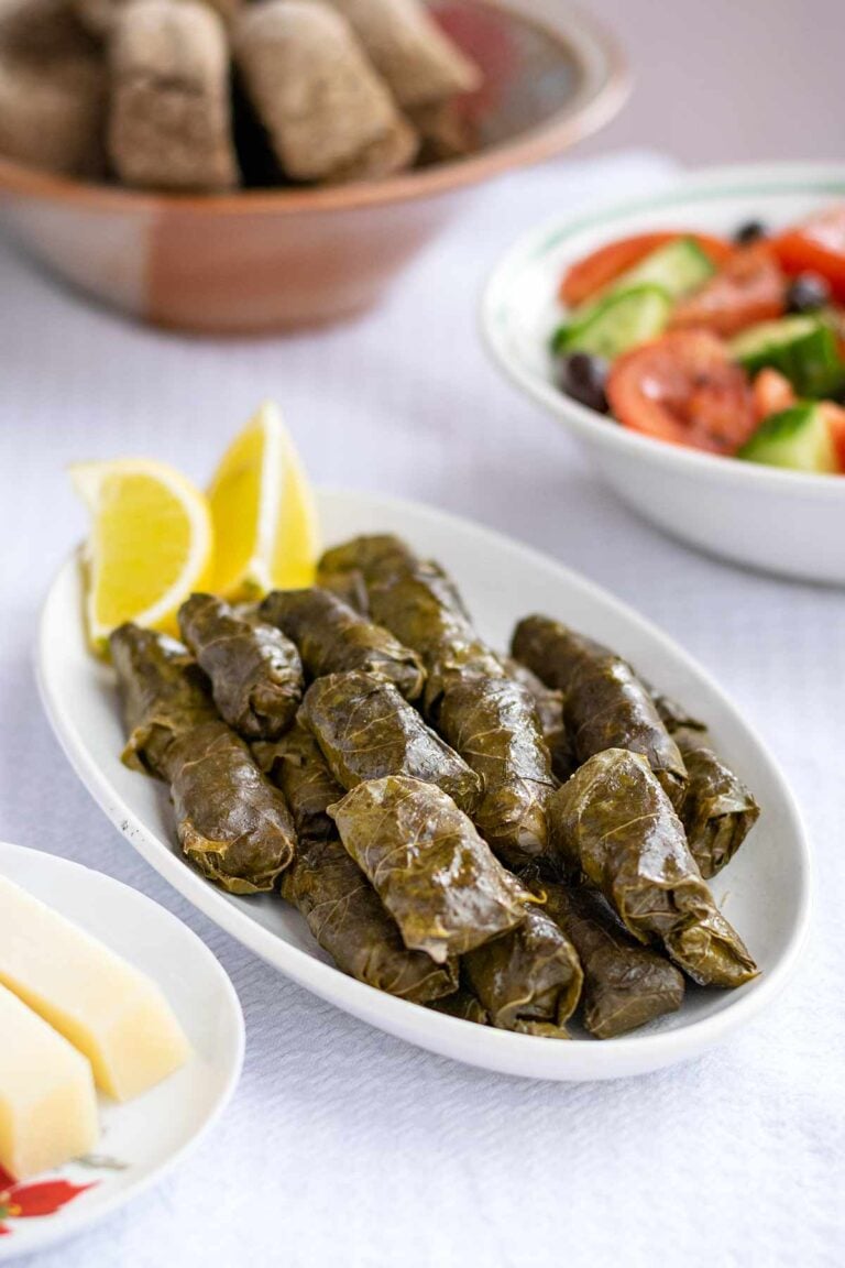 BEST Dolma: Stuffed Grape Vine Leaves with Meat - The Hungry Bites
