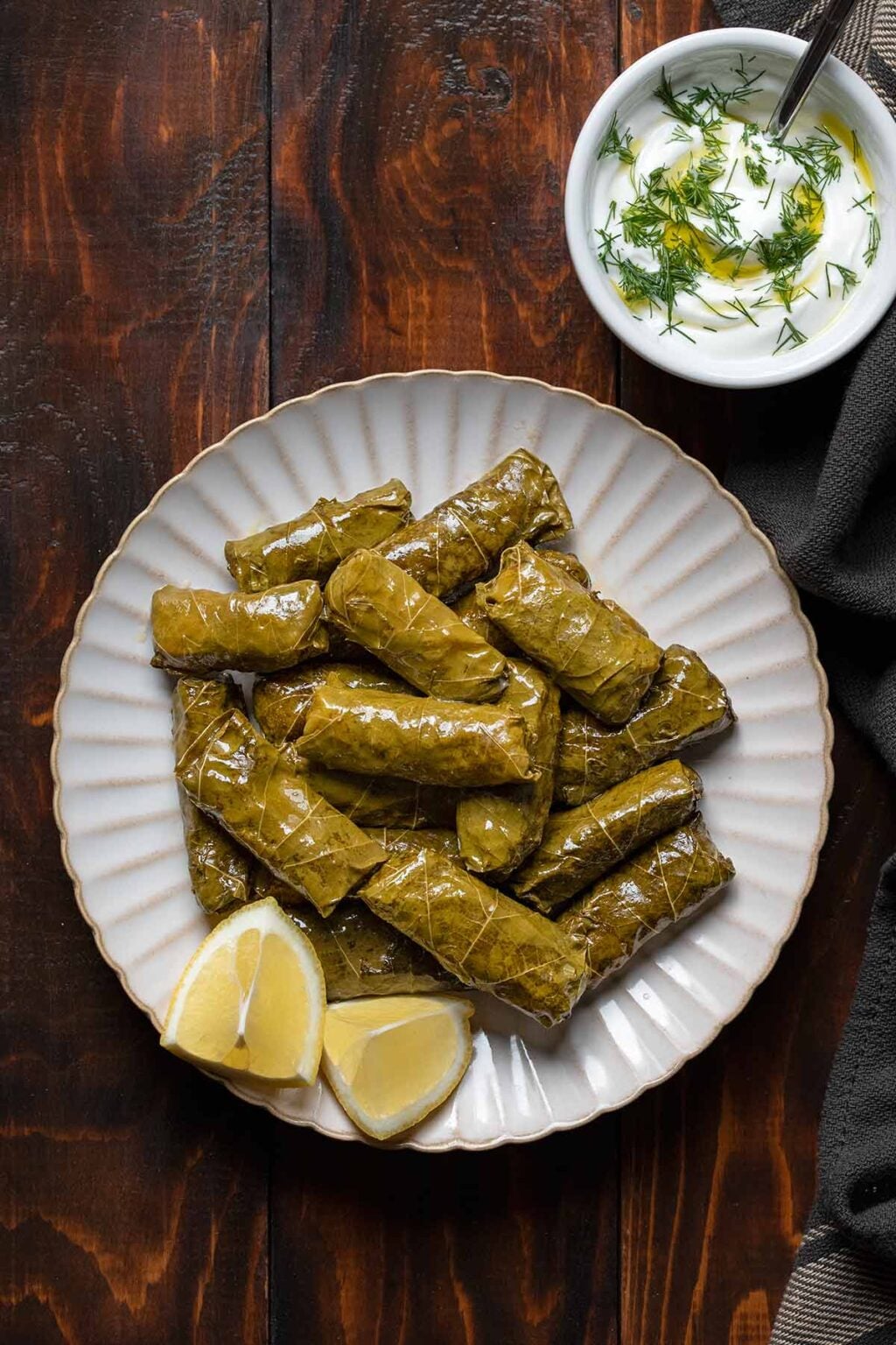 Dolmades: Greek Stuffed Grape Leaves with Rice - The Hungry Bites